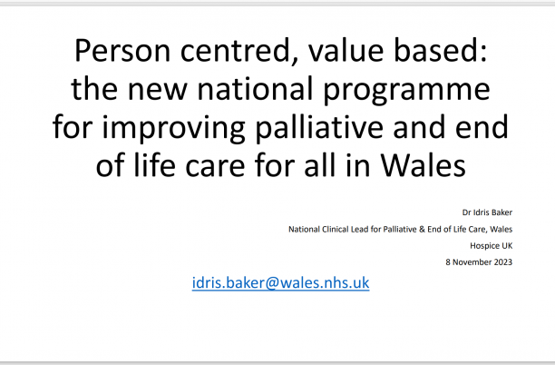 Person centred, value based | Hospice UK